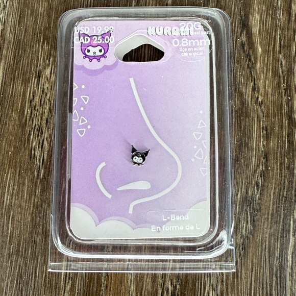 Sanrio | Jewelry | Kuromi Sanrio Nose Ring L Shape 2g Stainless Steel ...